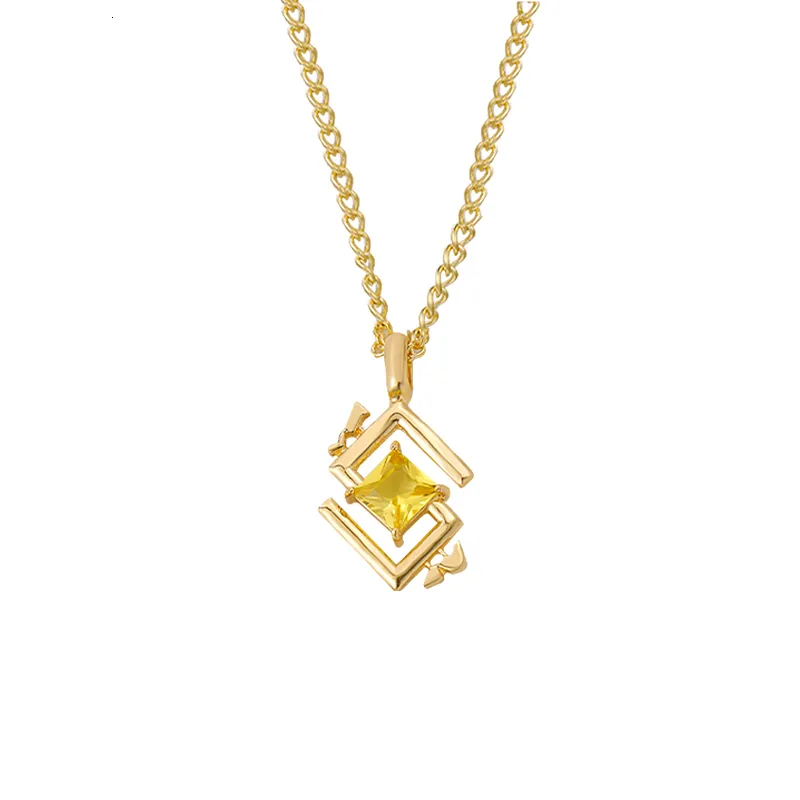 Genshin Impact Zodiac Necklace Geo Cyro Dendro Electro Pyro Eye Of God ...