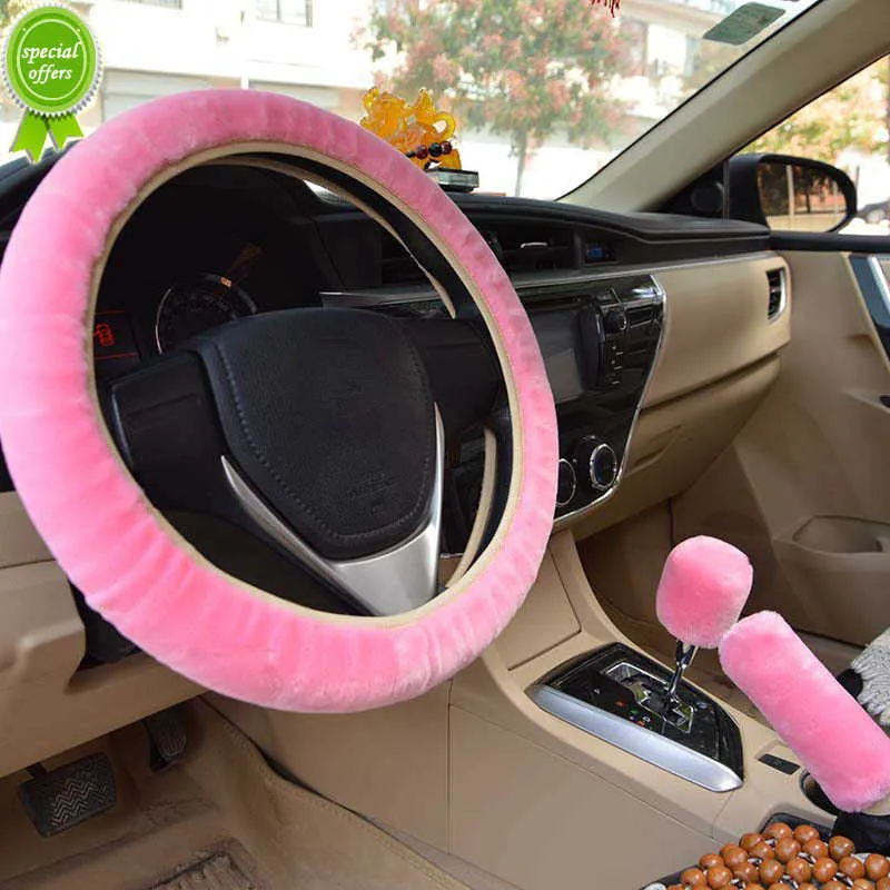 Plush Winter Car Steering Wheel Cover Set Universal Hand And Brake Gear Position With Three Piece Fur Cover Mini Cooper Interior Accessories From Fyautoper 6.26 DHgate.Com