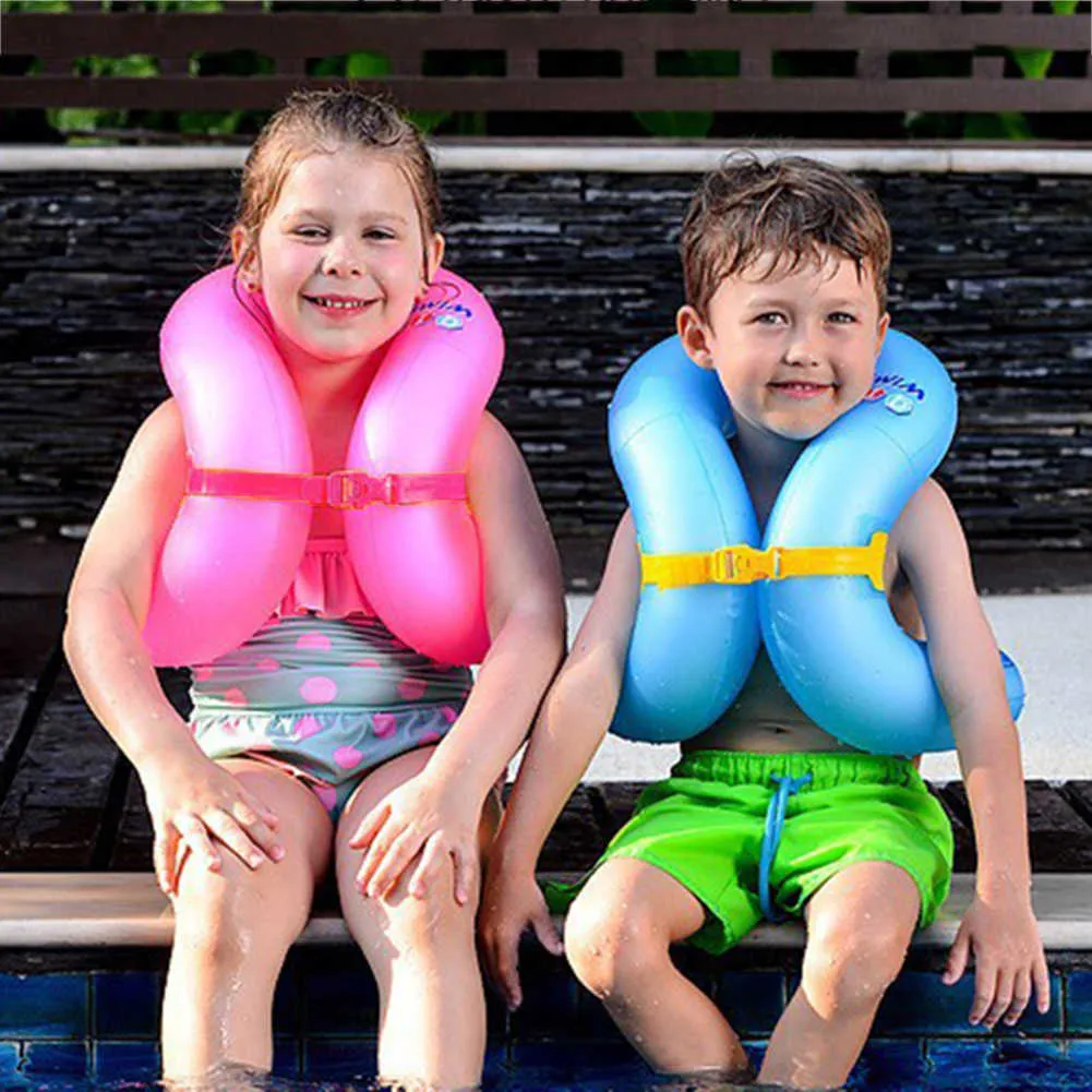 Inflatable Swim Arm Bands For Kids Swim Training Floatation Sleeves ...
