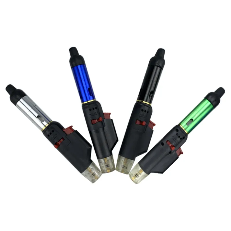 Windproof Butane Torch Vaporizer Metal Smoking Pipe Dry Herb Pipe ...