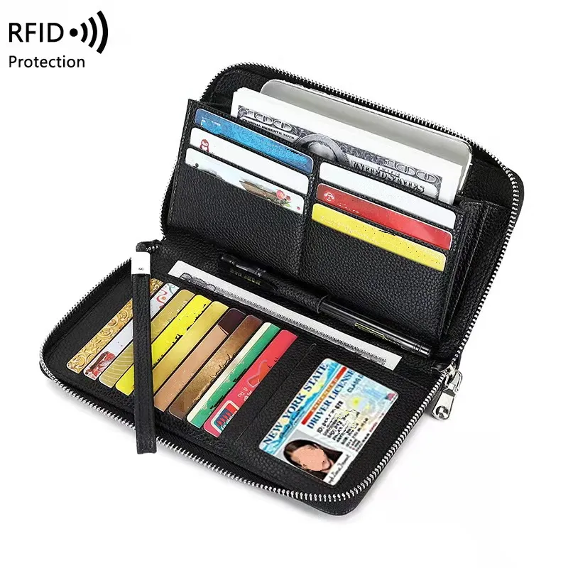 RFID Protected Genuine Leather Men's Designer Wallet Id Multi ...