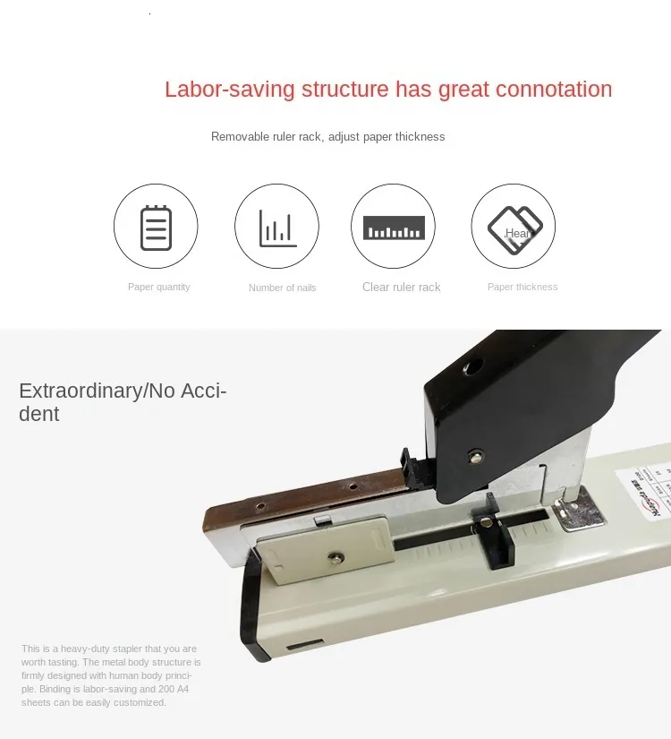Staplers Huapuda النوع الثقيل من الدباسة المعدنية تدبيس 120 الأدوات ...