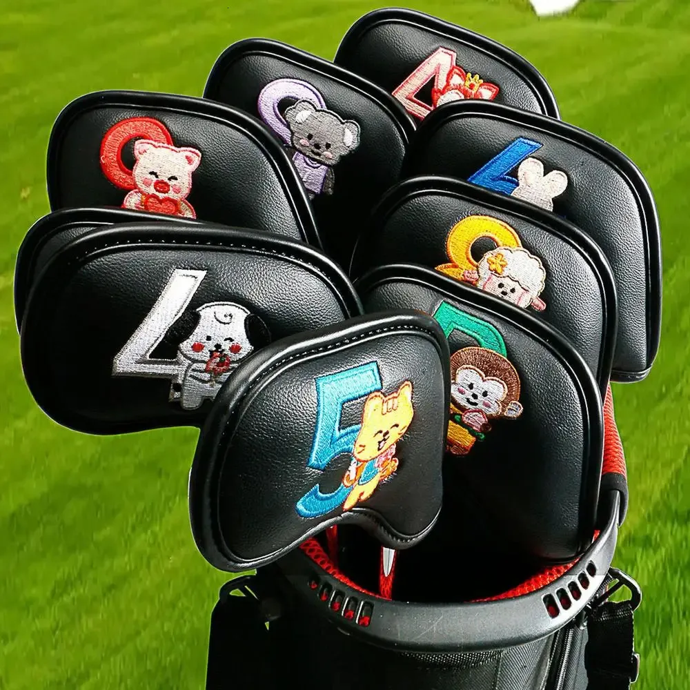 9-Piece Golf Iron Head Covers Set - Premium Club Protection, Wedge ...