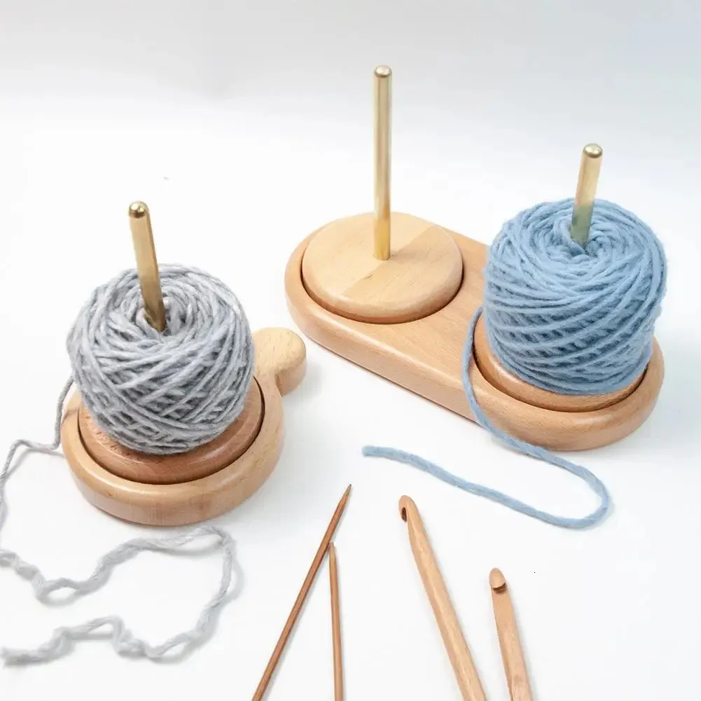 DHgate.com:Wooden Yarn Holder: Spinning & Knitting Beginners Crochet ...