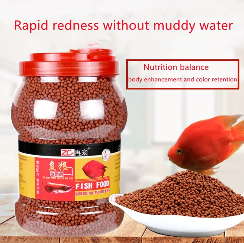 DHgate.com:1000g Blood Parrot Red Fish Food for Rapid Color Boost in ...