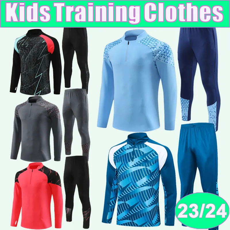 Kids Soccer Training Kit Jersey & Jacket Set For Grealish, Foden ...