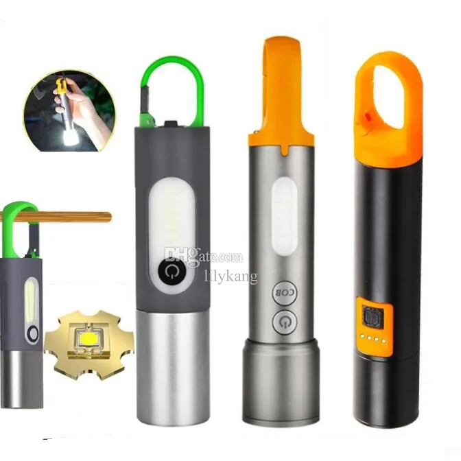 Mini Rechargeable Flashlight XHP50 Zoom Long Range Distance Flashlights ...