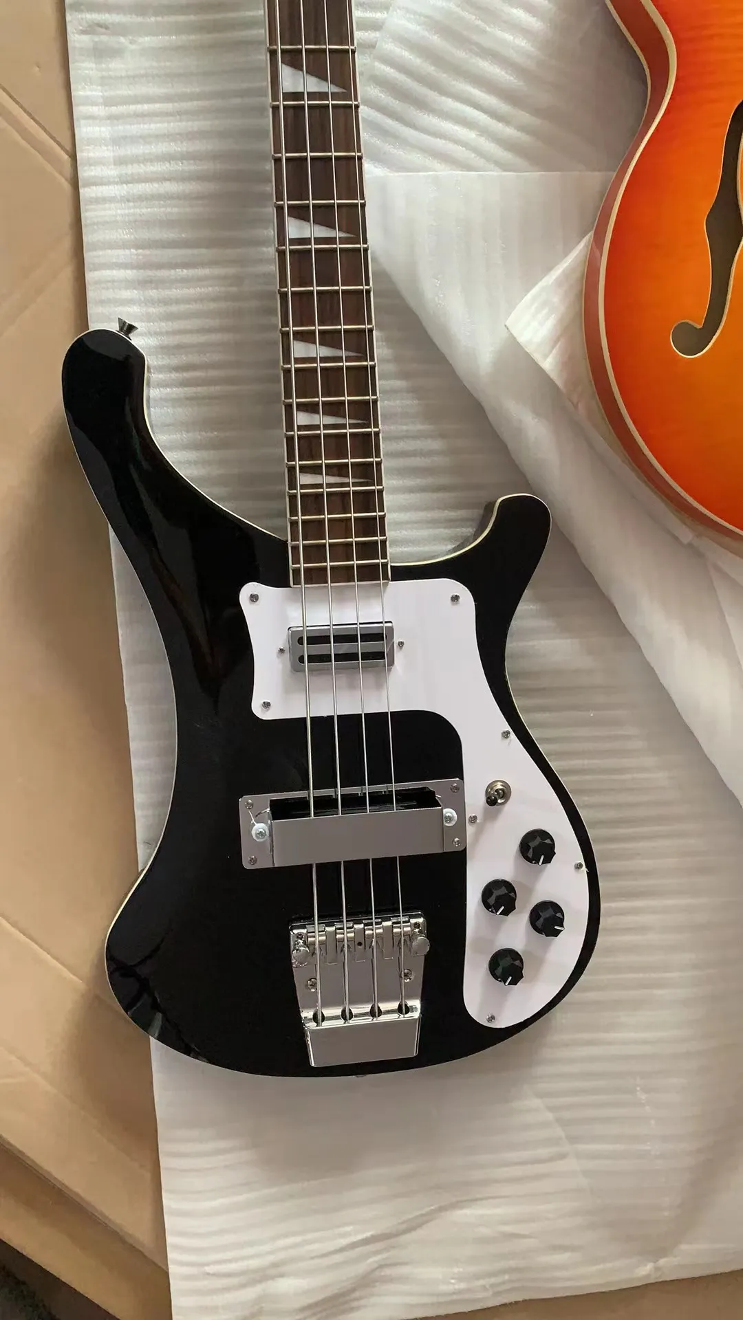 DHgate.com:Customizable 4-String Black Electric Bass Guitar, High ...