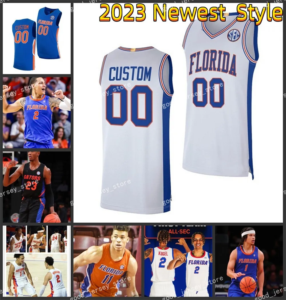 Bennett Andersen Walter Clayton Jr. Florida Basketball Jersey Custom ...