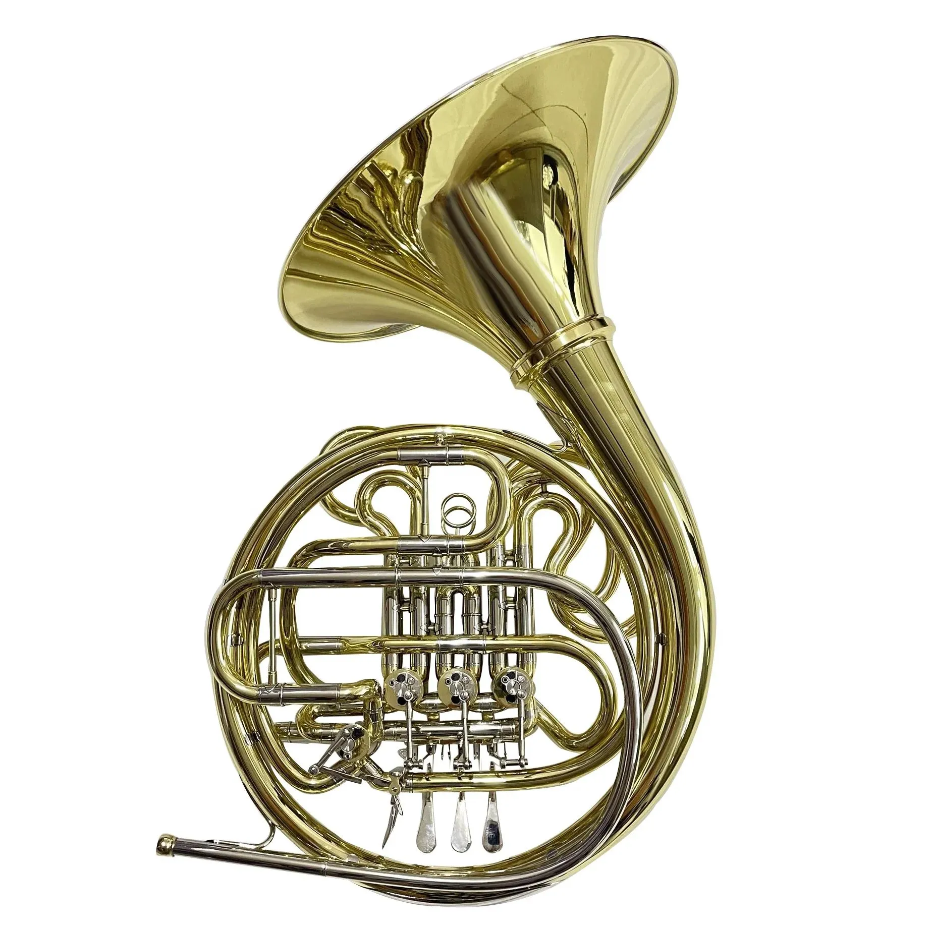 DHgate.com:Yellow Brass Double Key French Horn - Key F/Bb 4 Valves Gold ...