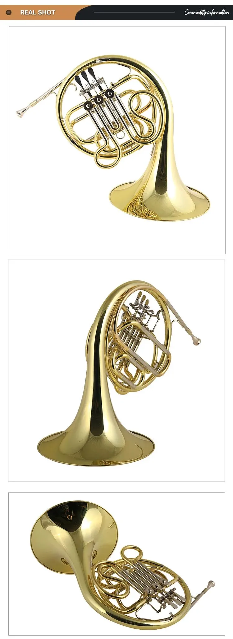 DHgate.com:High-Quality Professional 3-Key French Horn Musical ...