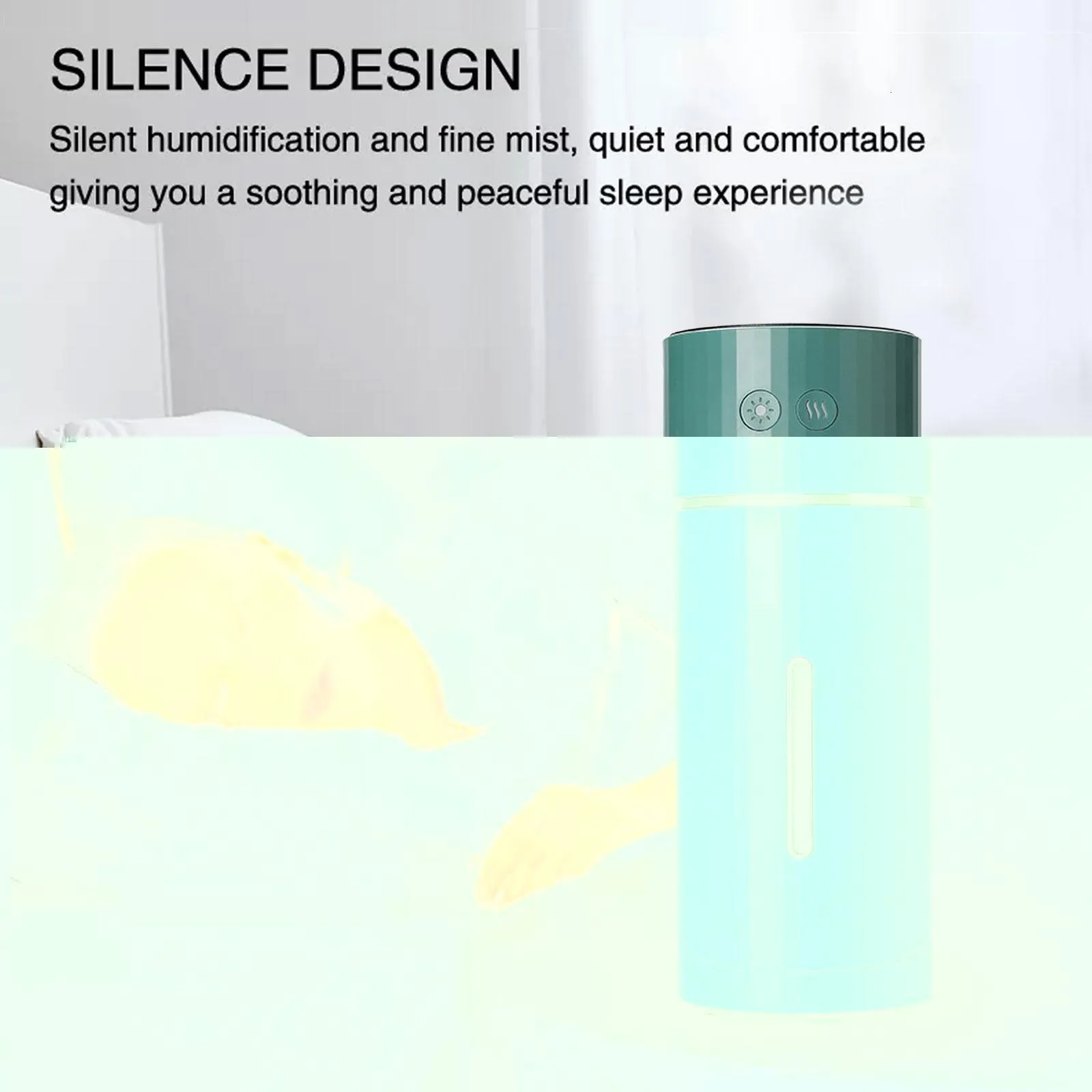 Humidifier Mini: 90 Degree Rotating Portable Air Humidifier With USB ...