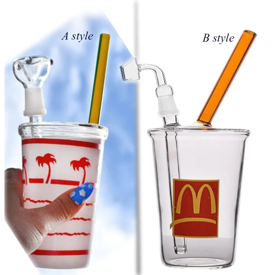 Premium Glass Water Bong with 14mm Bowl and Thick Glass Dab Rig for ...