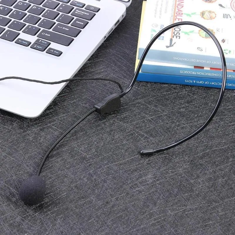 DHgate.com:Professional Wired Headband Microphone Headset Mic with 3 ...