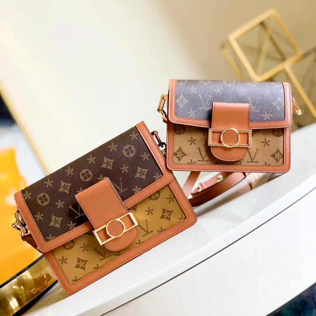 DAUPHINE Womens Luxury Crossbody Bag With Designer Pochette, Two One ...