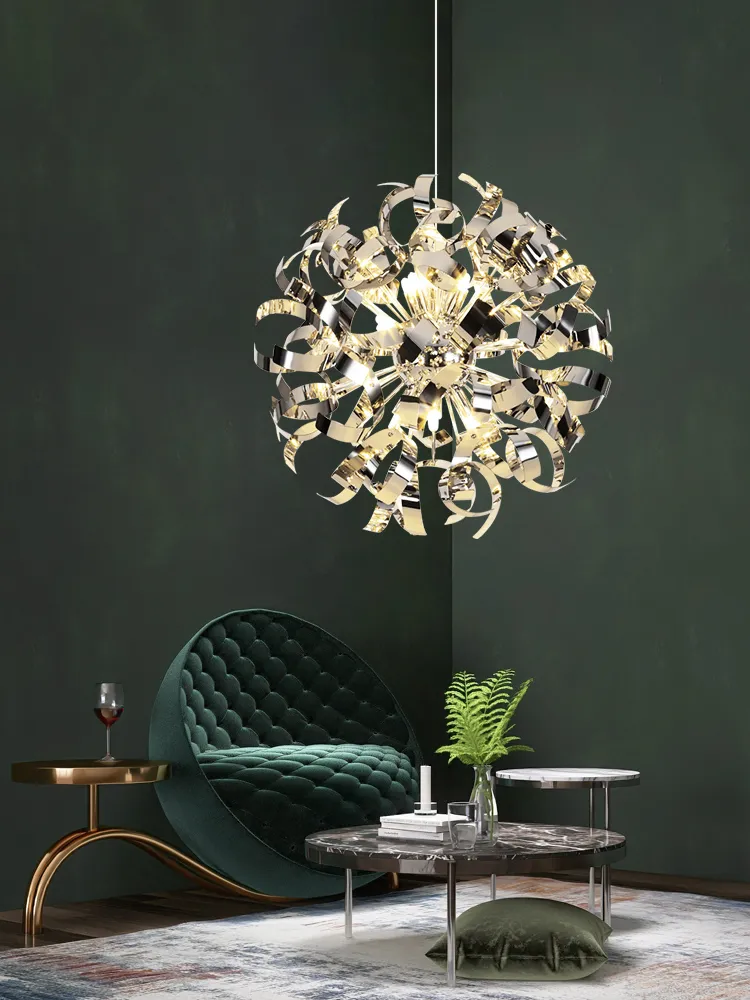 Modern Sparking Ball Pendant Lamps Fireworks Flower Hanging Pendant ...