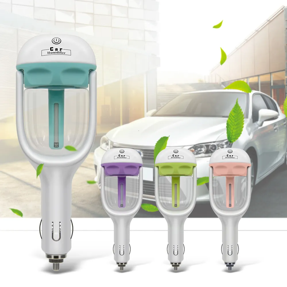 Portable Car Humidifier 12V DC Cool Mist Impeller Air Purifier with ...