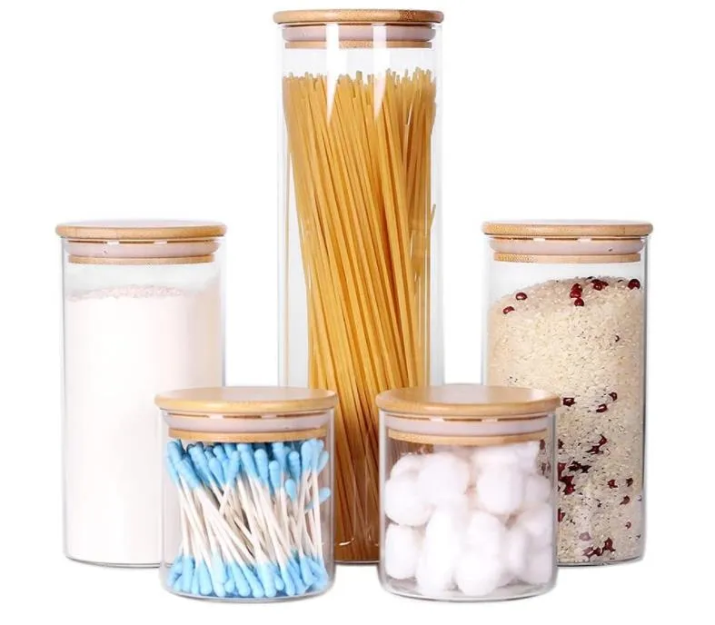 Airtight Glass Food Storage Containers For Bulk Cereals, Spaghetti ...