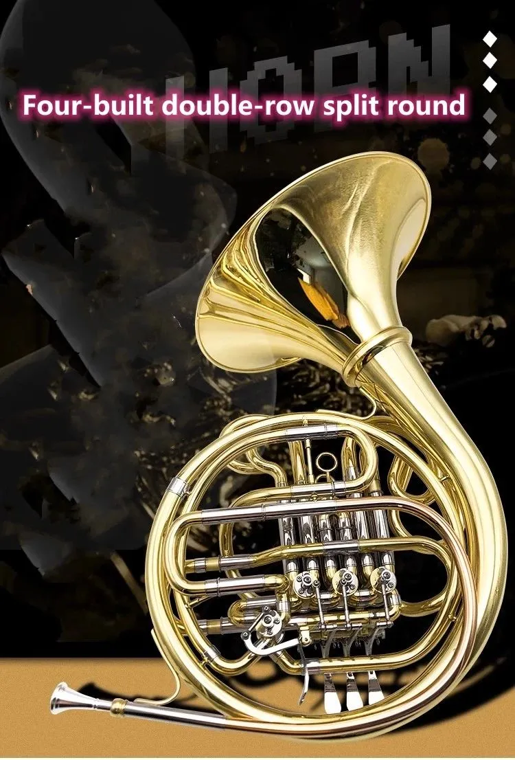 DHgate.com:High Quality French Horn Gold Brass Body Instrument for Sale ...