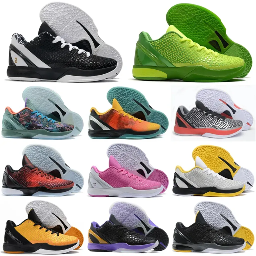 6 Mamba Mens Basketball Shoes Zoom Protro Popular Mambacita Grinch ...