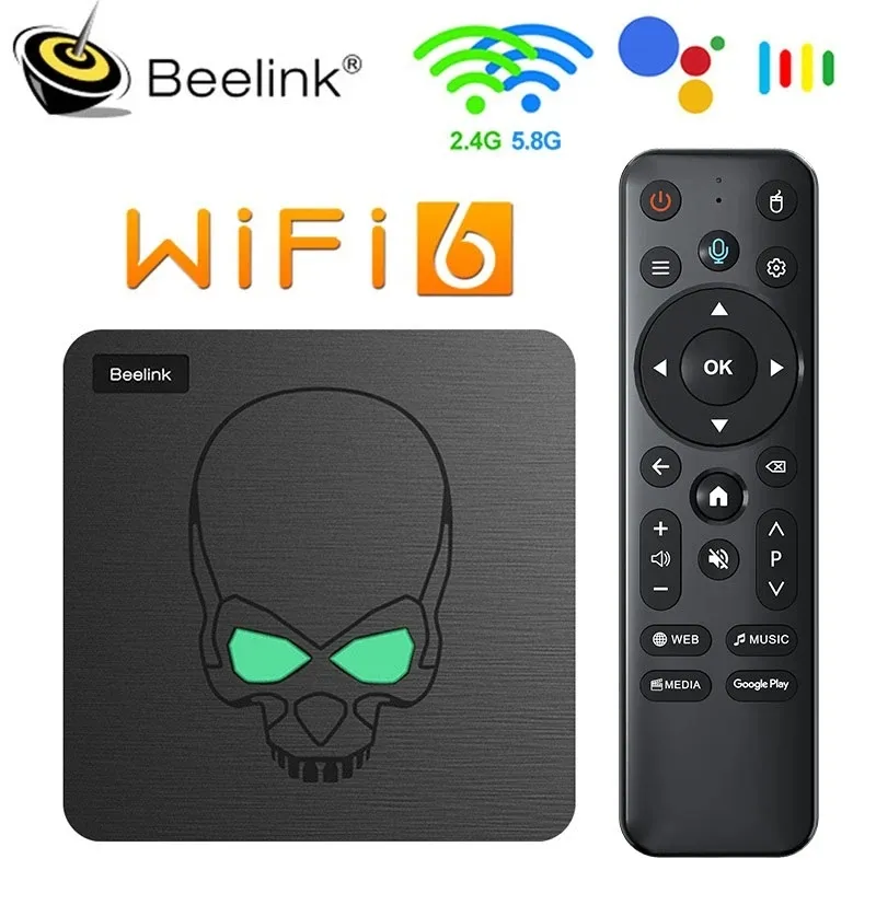 Beelink GT King TV Box Android 9.0 Amlogic S922X Hexa Core G52 MP6 Grafik 4 GB LPDDR4 64 GB ROM ...