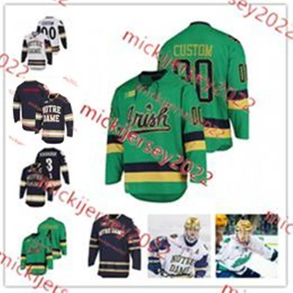 Jayden Davis Notre Dame Fighting Irish Hockey Jersey - Ryan Helliwell ...