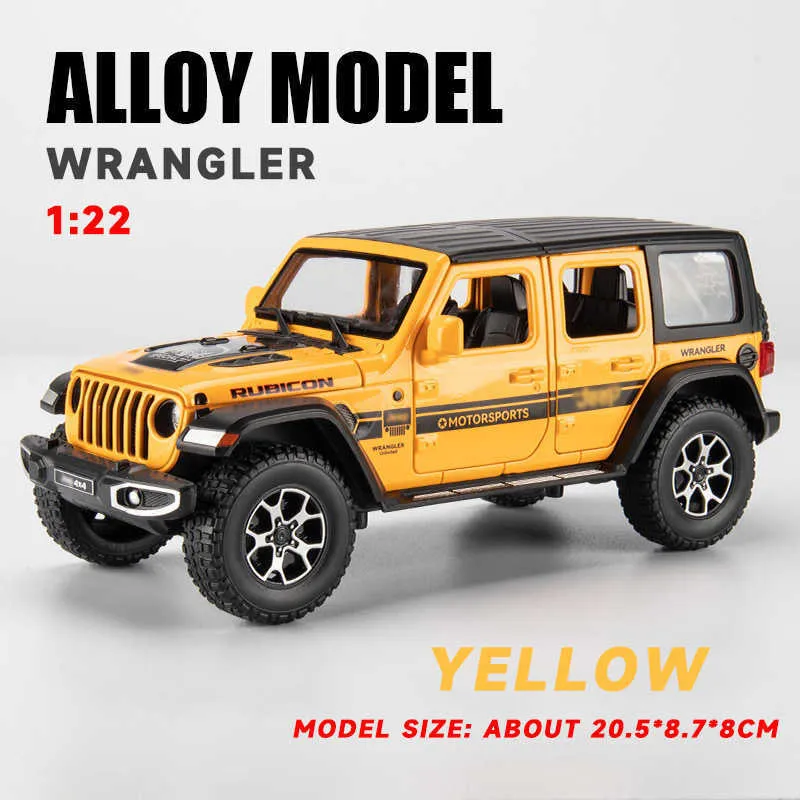 1:24 Scale Diecast Jeep Wrangler Rubicon Miniature Jeeps Collectible Metal Vehicle For Boys Off ...