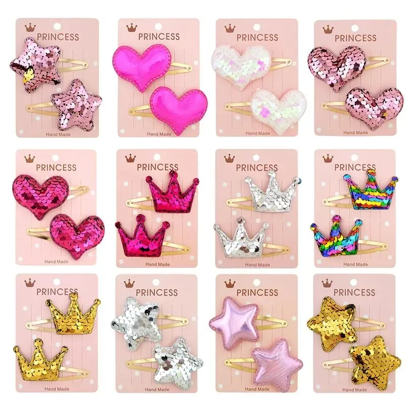 DHgate.com:Sequin Star Hair Clips for Girls, Cute 5-Pointed Star Hair ...
