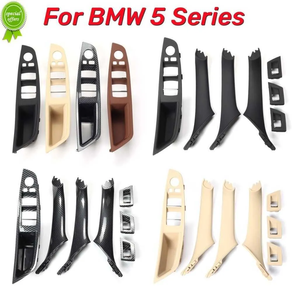 Red Brown LHD Interior Internal Door Handle Sets For BMW 5 Series F10 ...