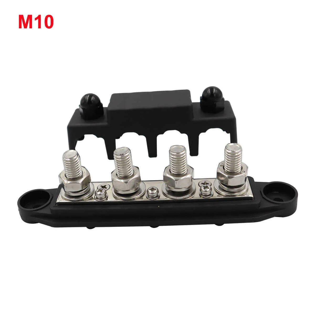 High Performance 12V Terminal Block With Cover 4x 3/8 Baguette Stud ...