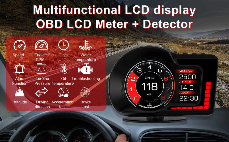 DHgate.com:2022 F15 Car HUD Heads Up Display OBD2 Digital GPS ...