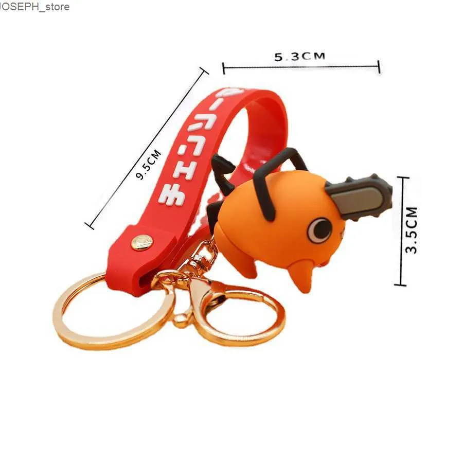 Key Rings Chainsaw Man Pochita Keychain Machima Day Anime Game Around ...