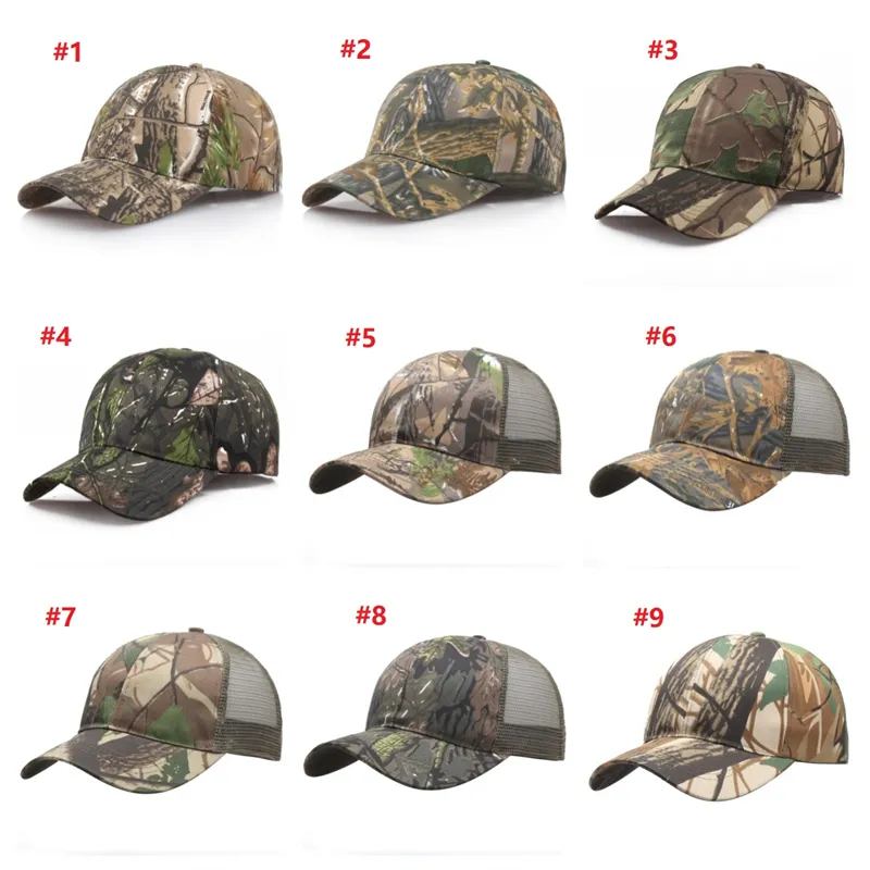 Forest Camouflage Sun Hat Baseball Cap Spring Summer Adjustable Cotton ...