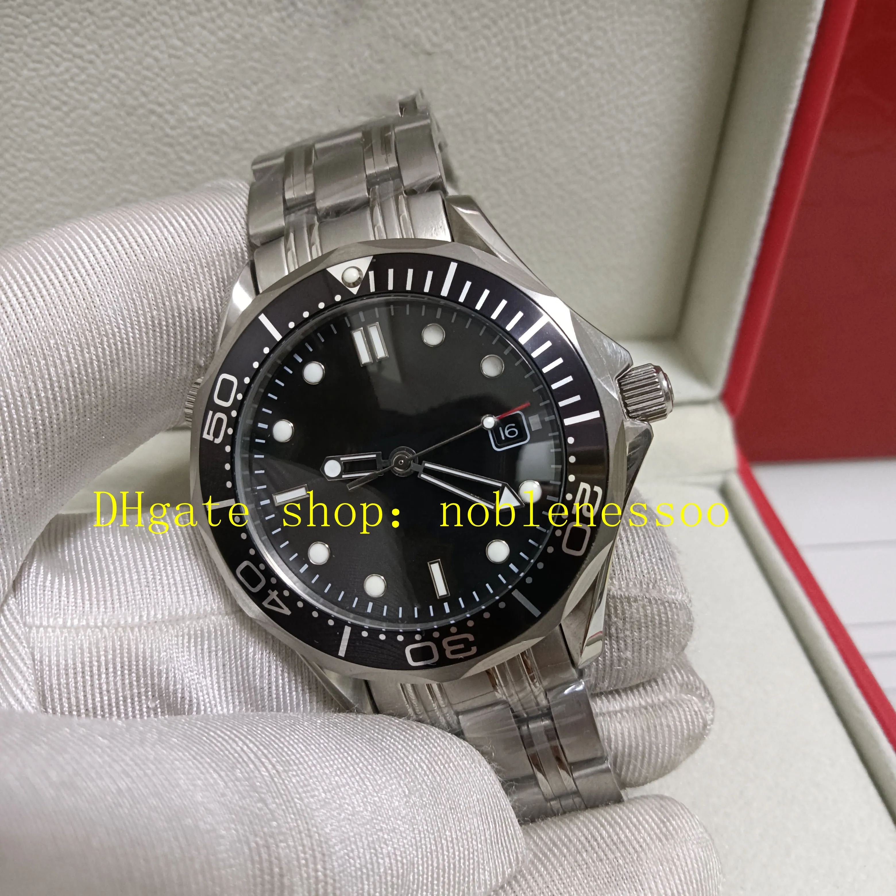 Real Photo Men's 300M Dive Watch, 41MM Stainless Steel Black Dial ...