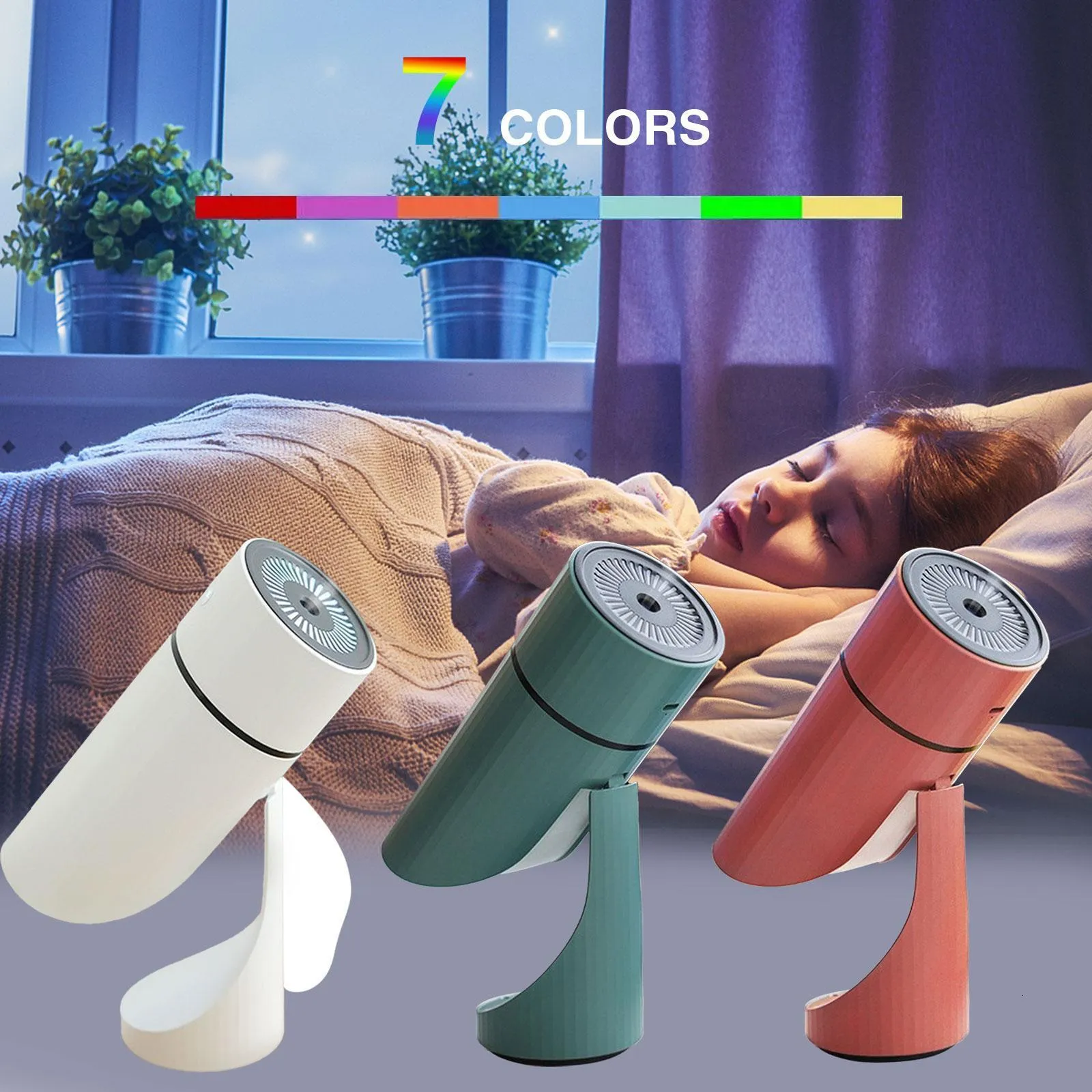 Humidifier Mini: 90 Degree Rotating Portable Air Humidifier With USB ...