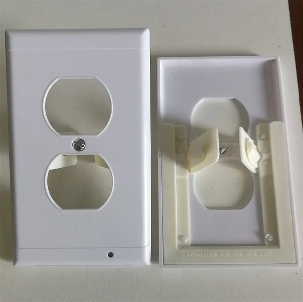 LED Cherry Wall Outlet Plate Night Light Plate With Automatic On/Off ...
