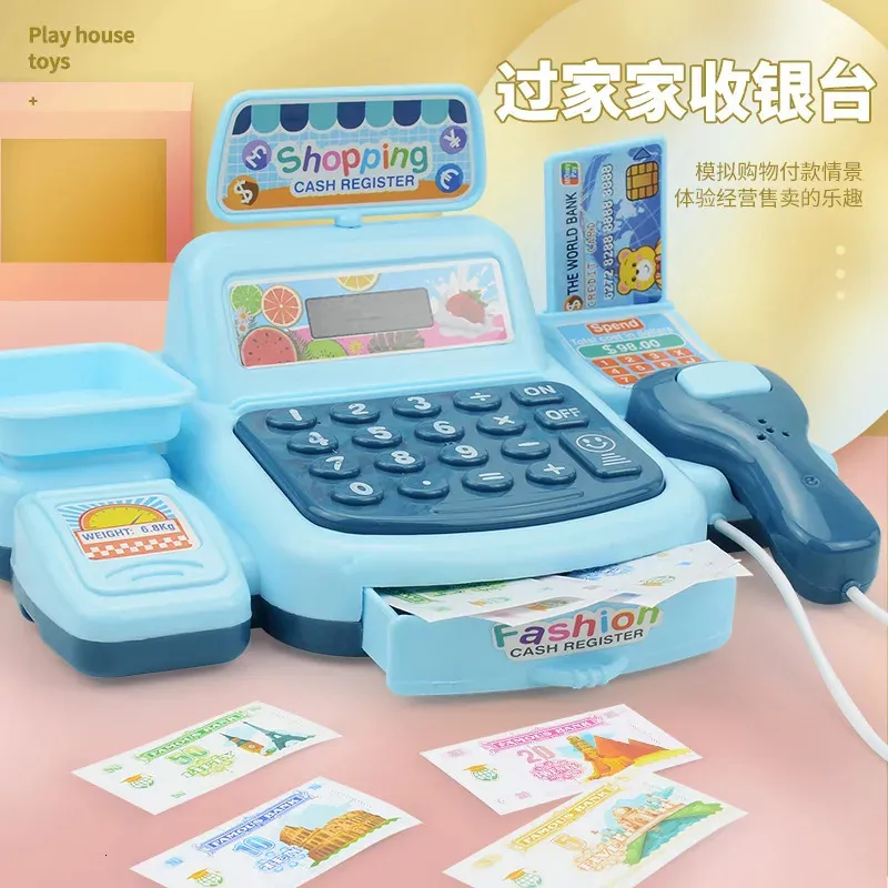DHgate.com:Mini Electric Play Cash Register Supermarket Pretend Playset ...