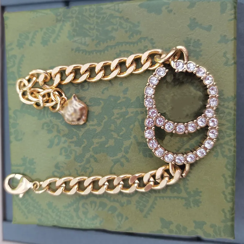 Luxury Monogrammed Diamond Tiger Pattern Gold And Diamond Bracelet Classic Vintage Designer ...