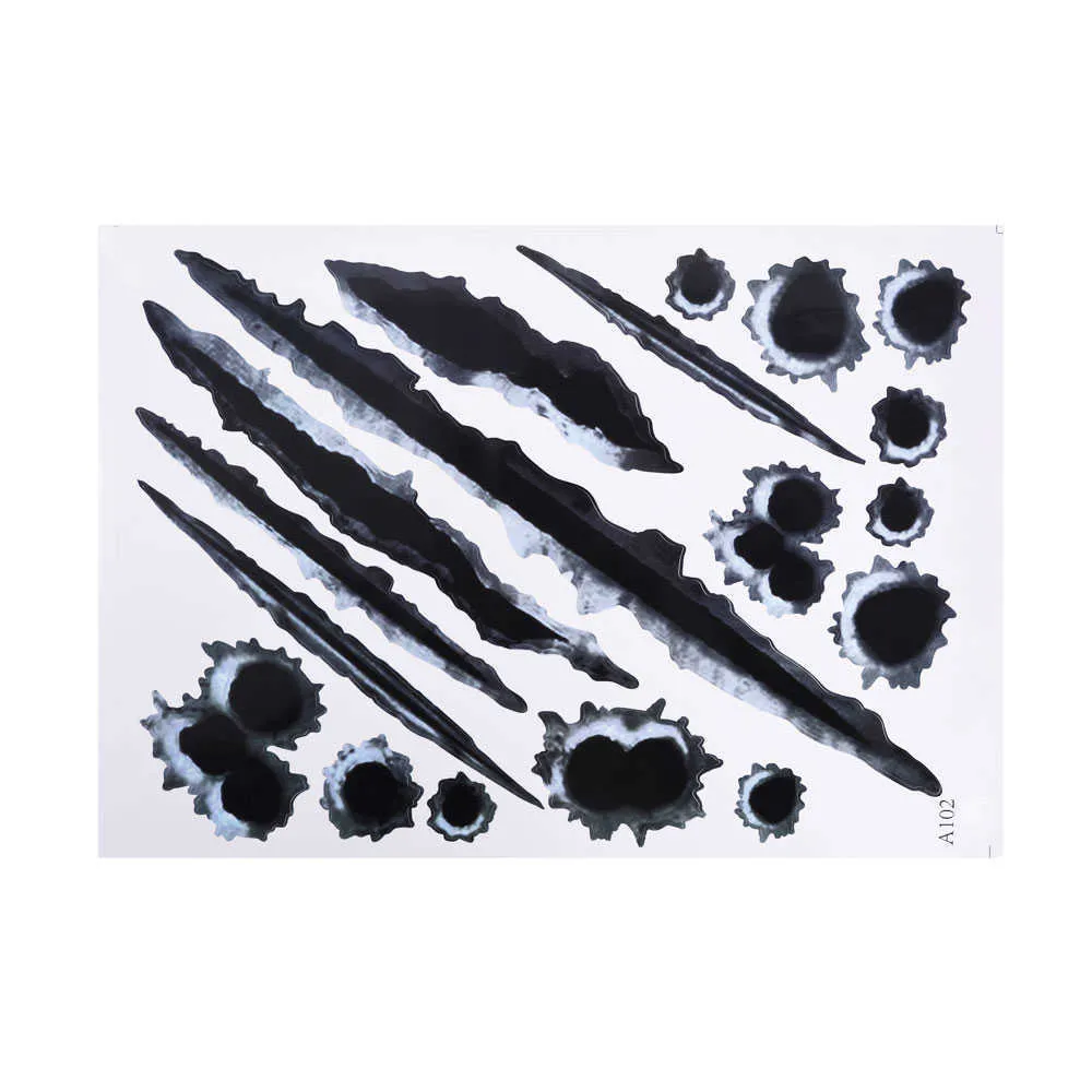 Realistic 3D Bullet Hole Decal For Cars And Cool Motorcycle Helmets ...