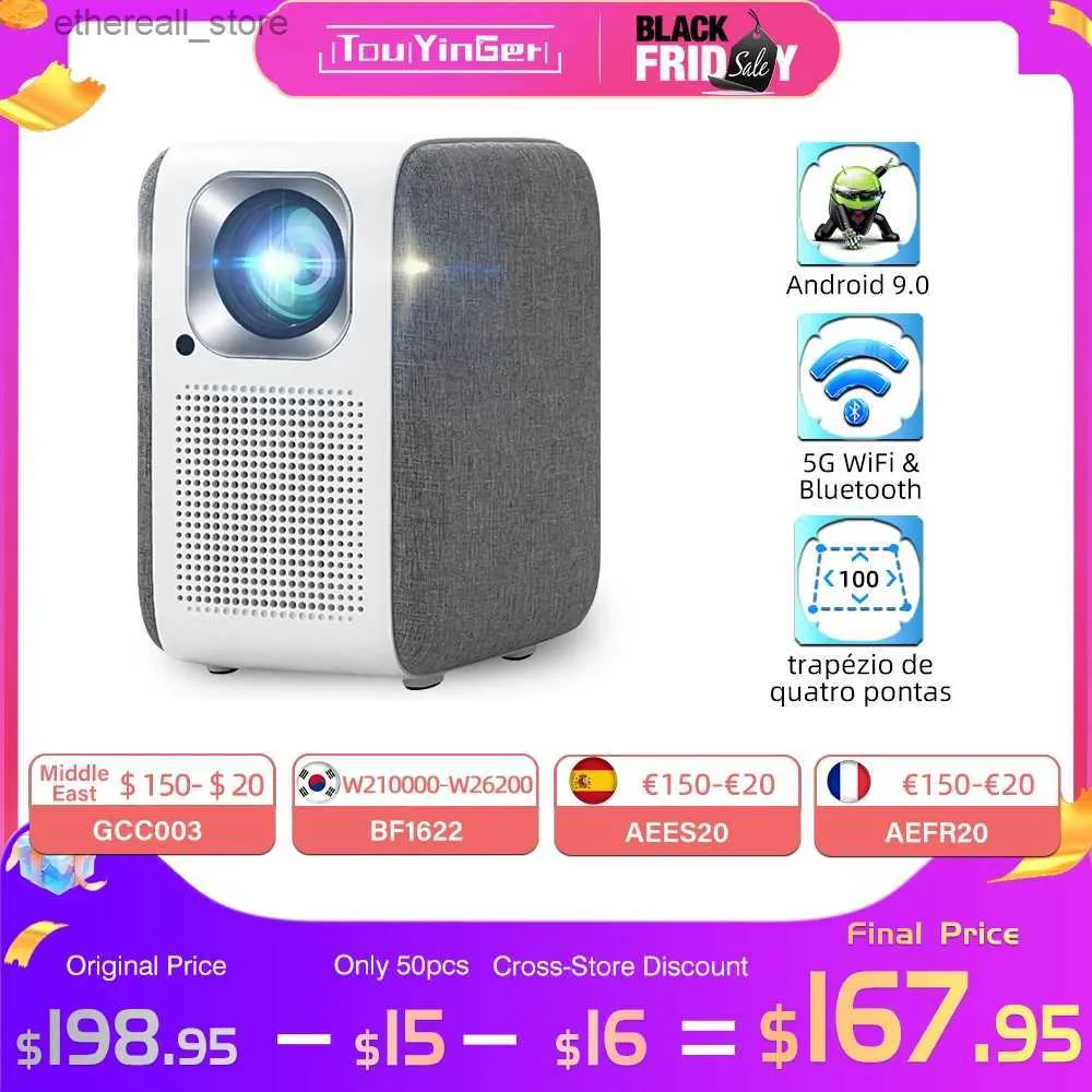 TouYinger H6 Pro Mini Projector - Portable Smart Home Theater Projector ...