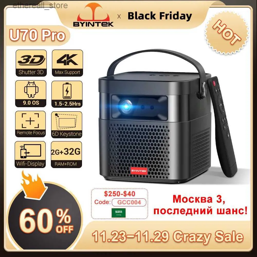 DHgate.com:4K Smart DLP Projector, Portable Home Theater, Battery ...