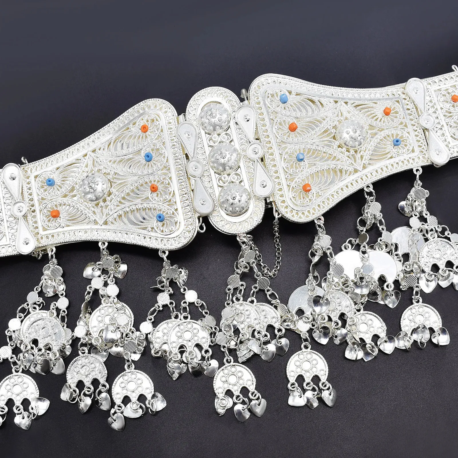 Afghan Oxidized Silver Metal Belly Chain For Women Wide Heavy Dance Dress Belt Waist Chain Perfect Party Body Chain Jewelry Gift 231128 From Ping05 31.43 DHgate.Com