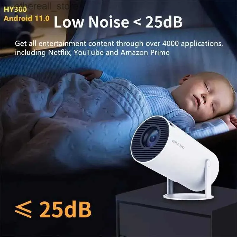 DHgate.com:HY300 4K Android 11.0 Intelligent Projector, 5G WiFi Home Theater Outdoor Movie ...