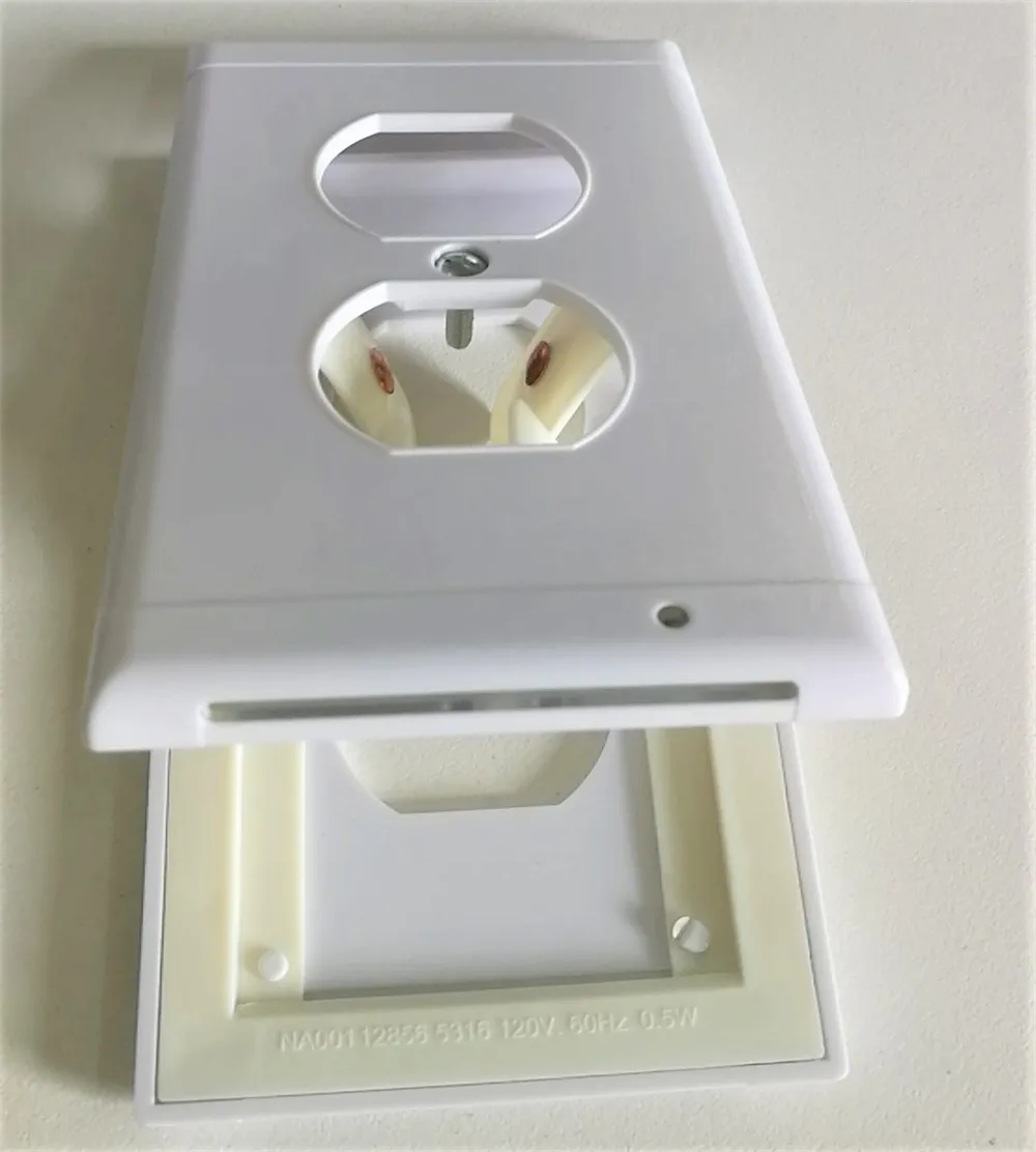 LED Cherry Wall Outlet Plate Night Light Plate With Automatic On/Off ...