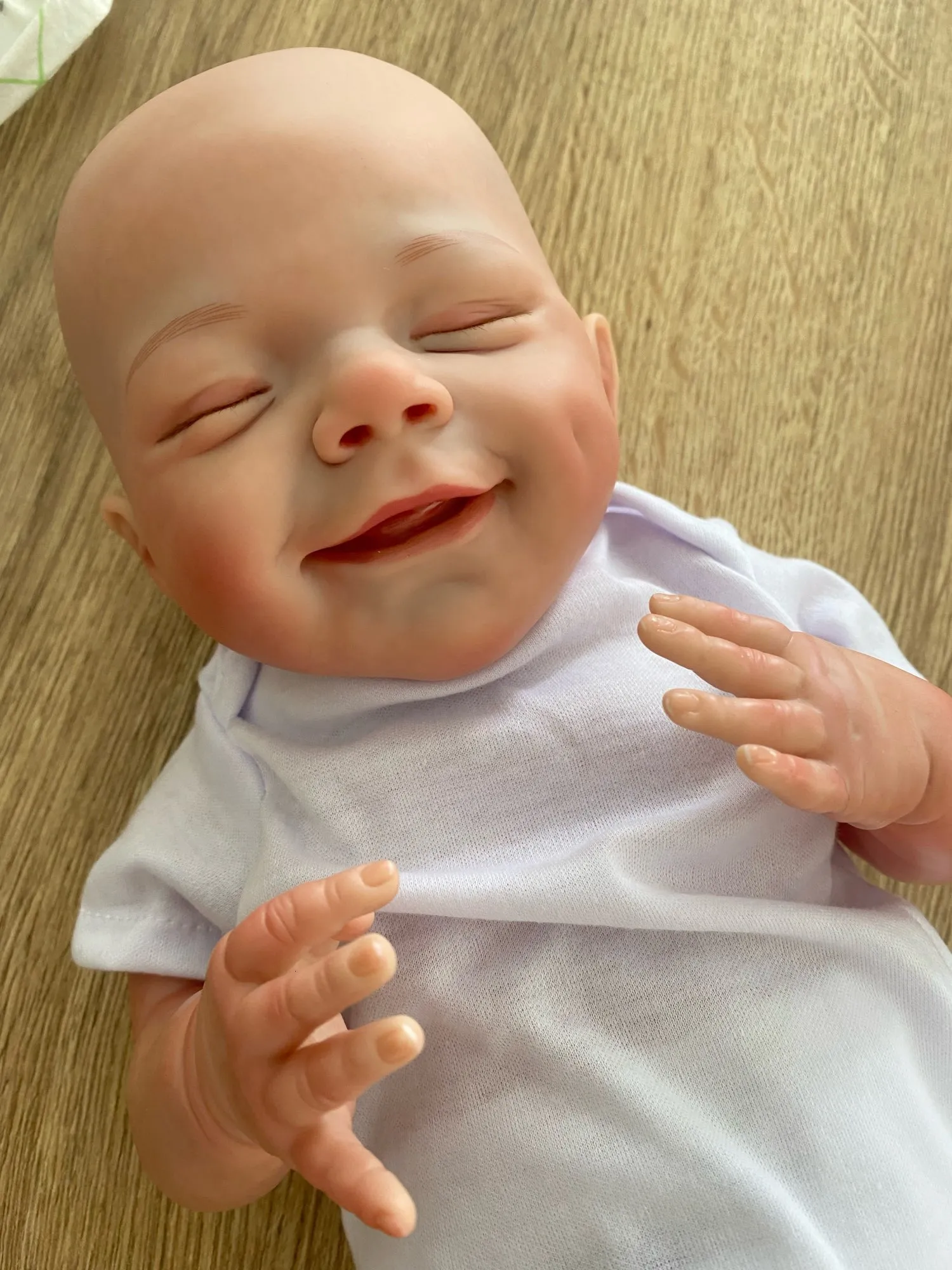 18 Full Body Vinyl April Reborn Doll DIY Bebe Hand Painted With ...