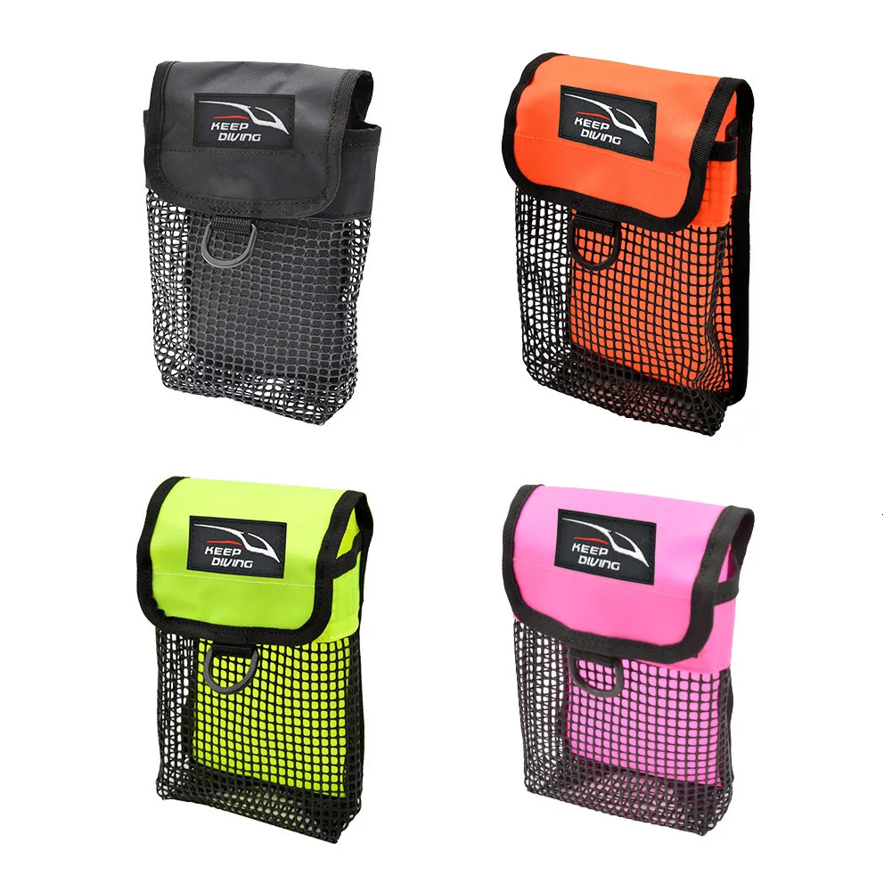 Underwater Phone Bag Mesh Scuba Diving Bag With D Ring Portable Dry Storage For Snorkeling ...