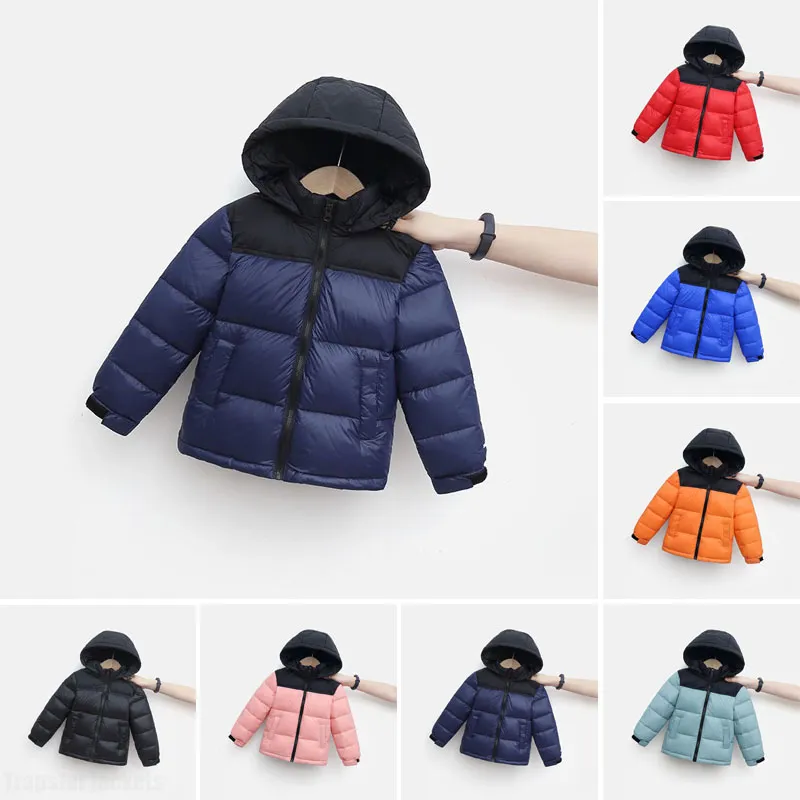DHgate.com:Kids children Down Coat NF designer 2024 winter Jacket boys girls outdoor Down hooded ...