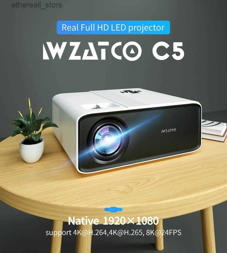 DHgate.com:WZATCO Q231128 1080P Full HD LCD LED Projector: Portable ...