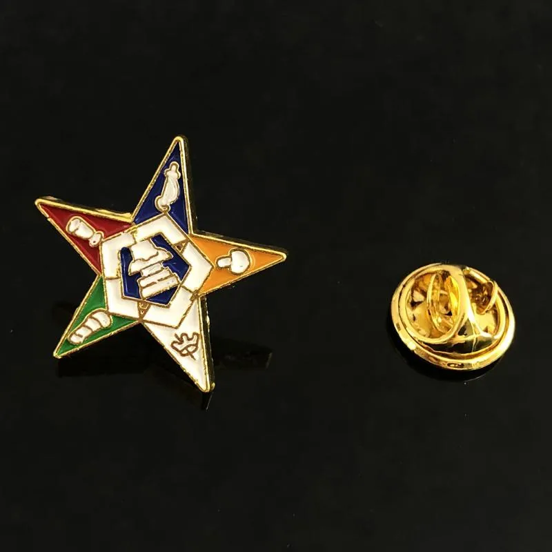Brooches The Order Of Eastern Star Custom Sticker Metal Silver Color ...