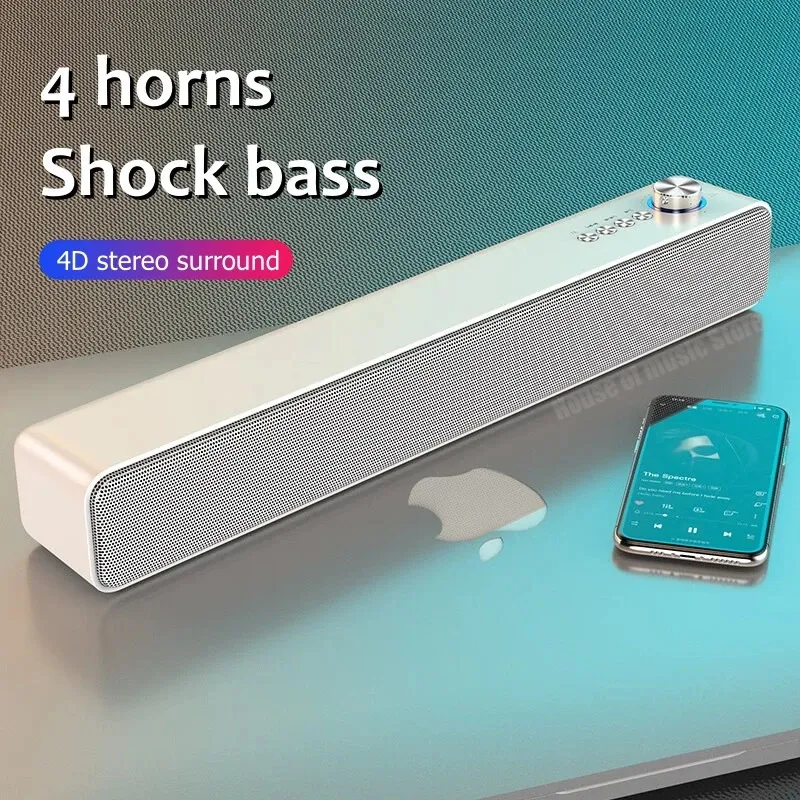 DHgate.com:Portable Bluetooth Soundbar, 4D Surround Sound Wired ...